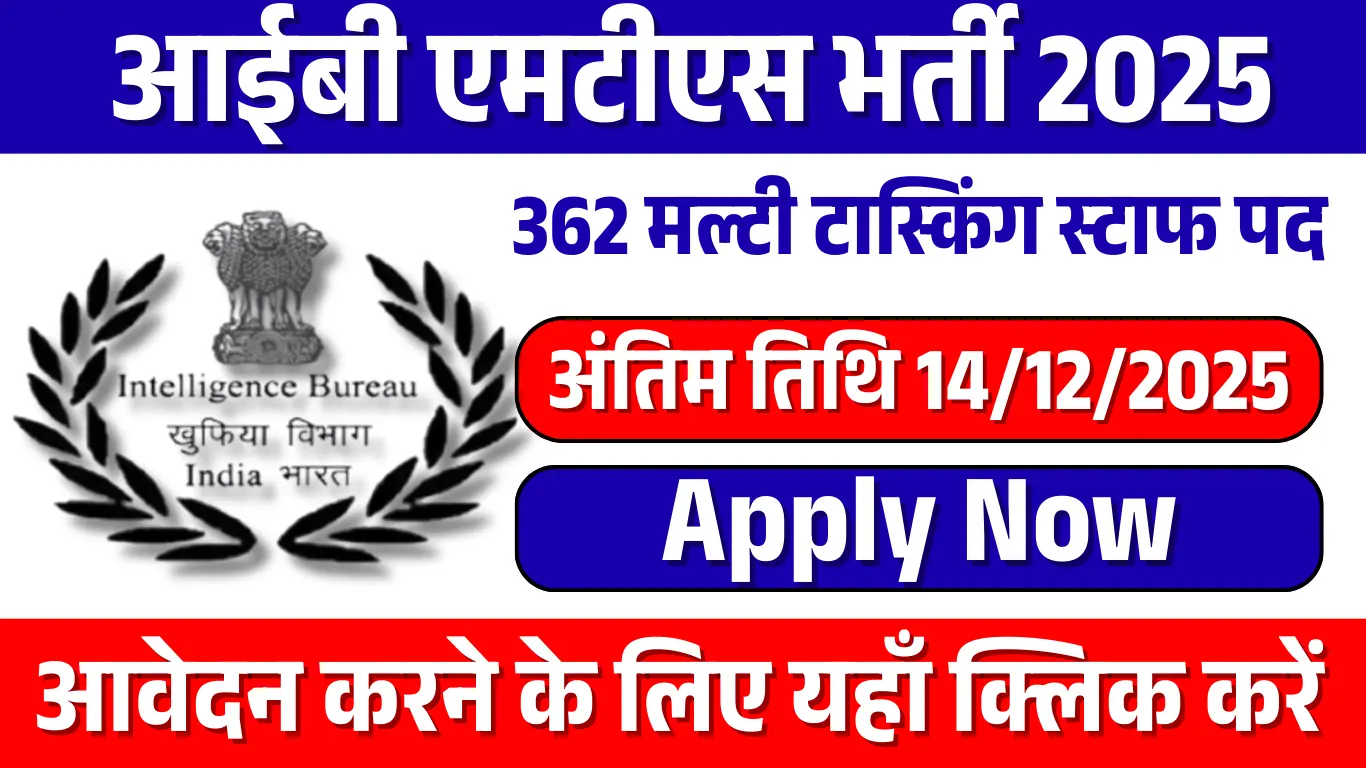 Intelligence Bureau Recruitment 2025–Apply Now - News Studio
